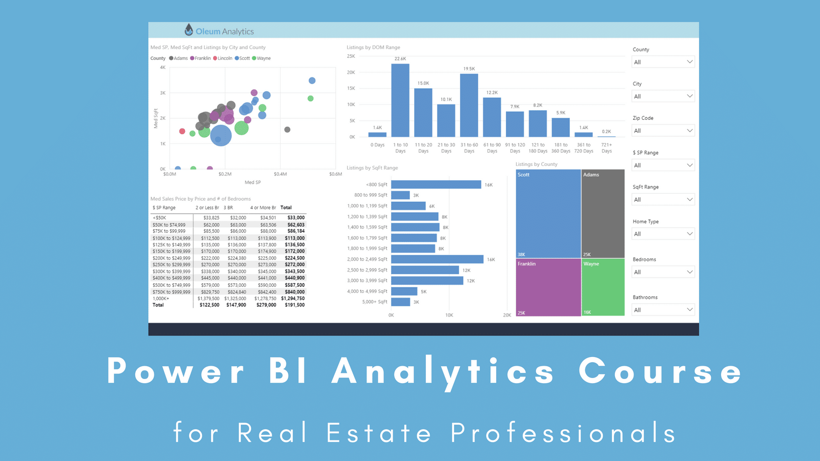 Real Estate Market Analytics Course - Oleum Analytics LLC